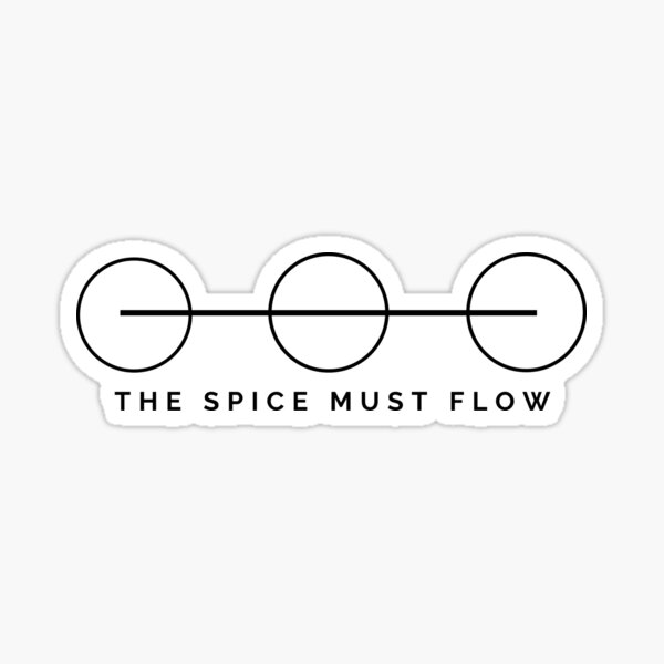"Spacing Guild: The Spice Must Flow" Sticker for Sale by stareve ...