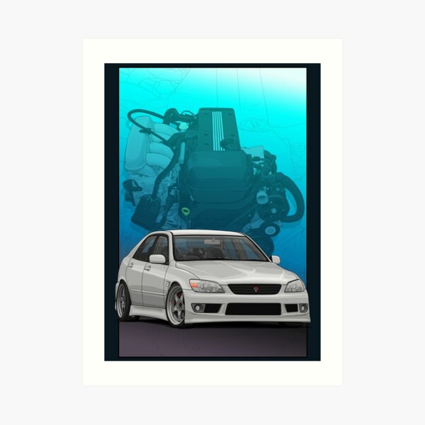"Altezza rs200 with Beams / 3sge engine (White)" Art Print for Sale by ...