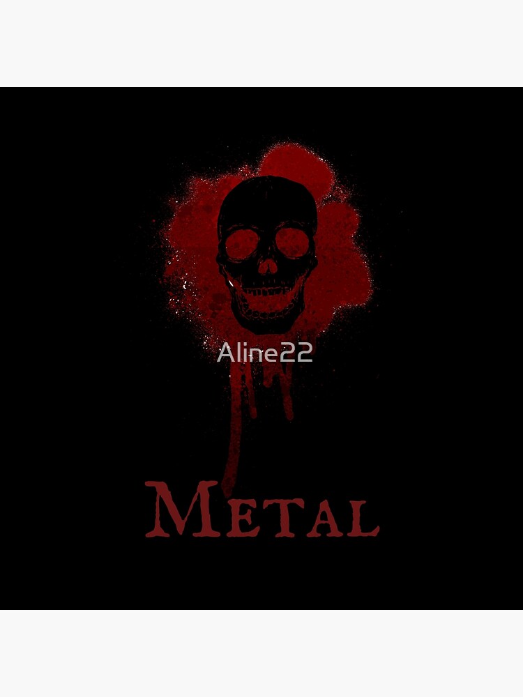 "Metalhead skull" Poster for Sale by Aline22 | Redbubble