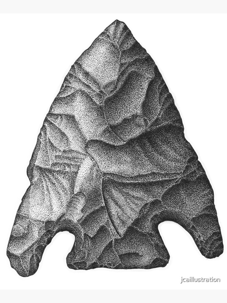 "Projectile Point" Poster for Sale by jcaillustration | Redbubble