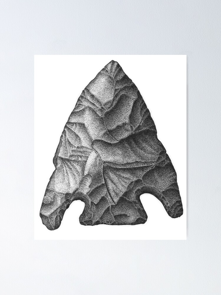 "Projectile Point" Poster for Sale by jcaillustration | Redbubble