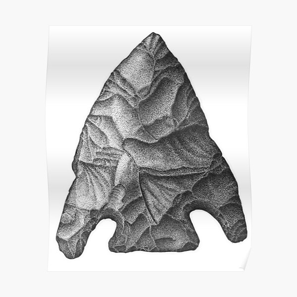 "Projectile Point" Poster for Sale by jcaillustration | Redbubble