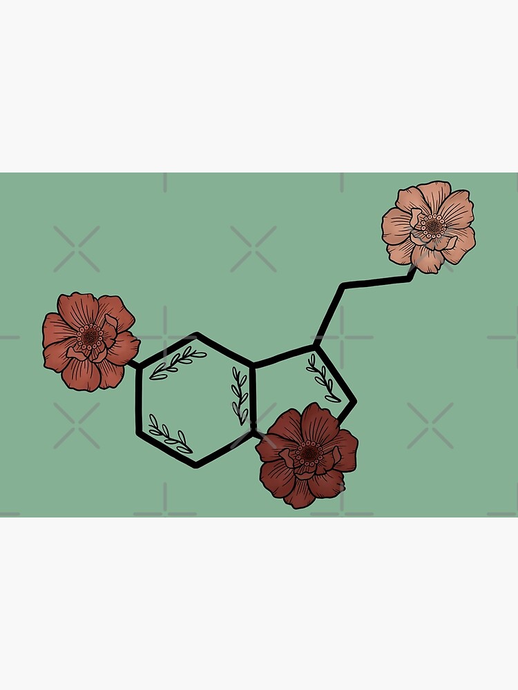"Floral Serotonin Structure" Art Print by the-bangs | Redbubble