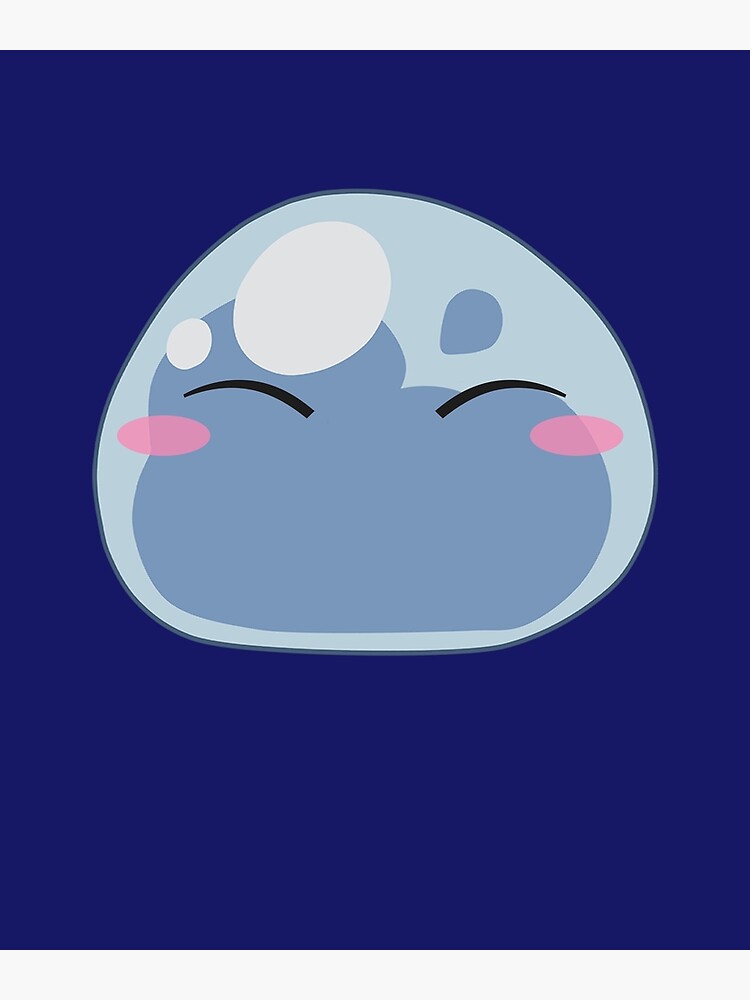 Póster «Esa vez me reencarné como Slime - Rimuru Slime Blush Emoji» de ...