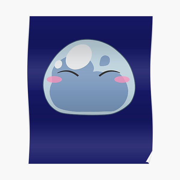Póster «Esa vez me reencarné como Slime - Rimuru Slime Blush Emoji» de ...