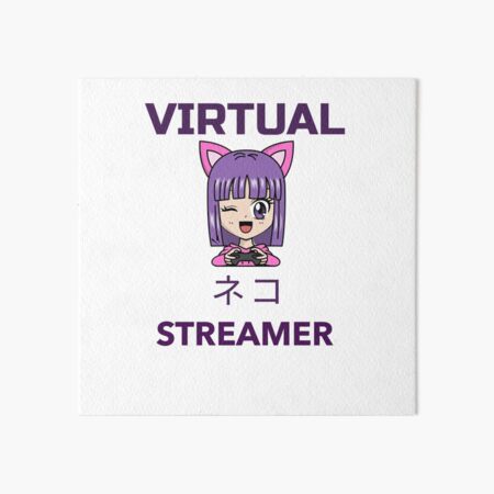 "Virtual Streamer Anime Cat Girl Live Stream Avatar Japanese Winking ...
