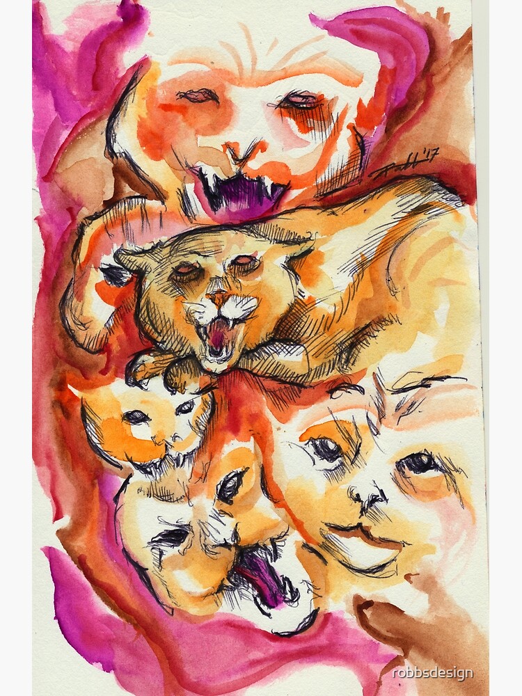 "An Angry Cat" Poster by robbsdesign | Redbubble