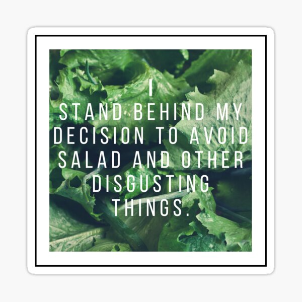 "Salad" Sticker by enterstorename | Redbubble