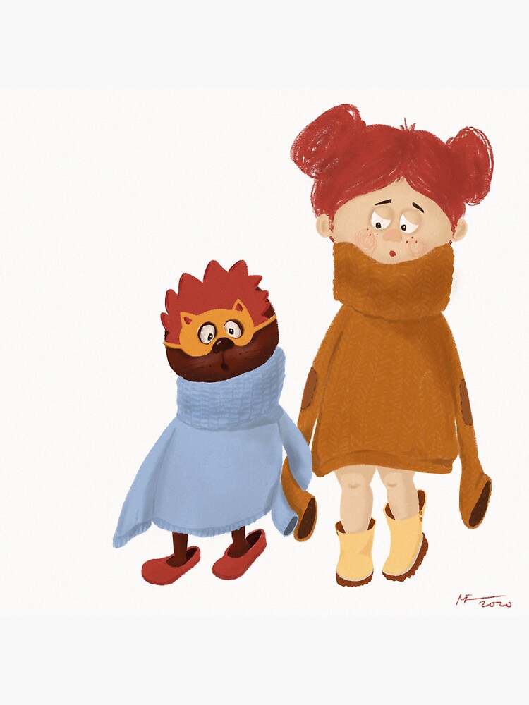 "Mia and her cat Muffy " Sticker by MiaAveeta | Redbubble