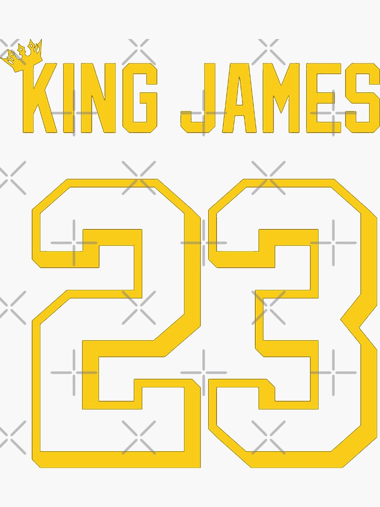 "King James Shirt" Sticker for Sale by EmaxTees | Redbubble