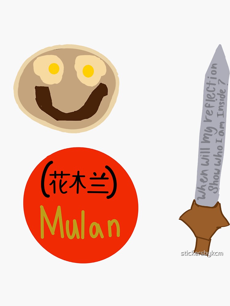 "Mulan Sticker Pack" Sticker for Sale by stickersbykcm | Redbubble