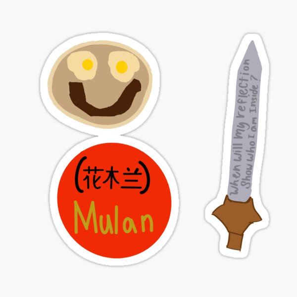 "Mulan Sticker Pack" Sticker for Sale by stickersbykcm | Redbubble