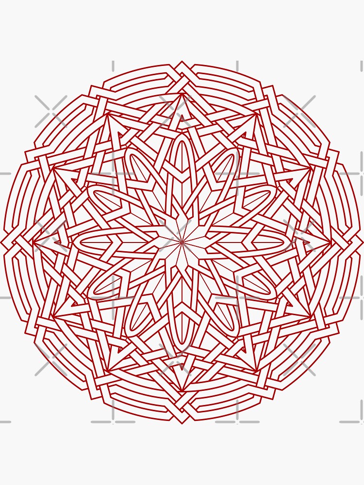 "Dodecagram Symbol Of Equilibrium and Geometry" Sticker for Sale by ...