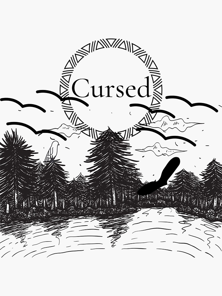 "Cursed Netflix " Sticker by luciana28 | Redbubble