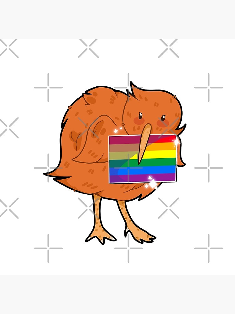"Gay pride Kiwi Bird" Poster by dropinarte | Redbubble
