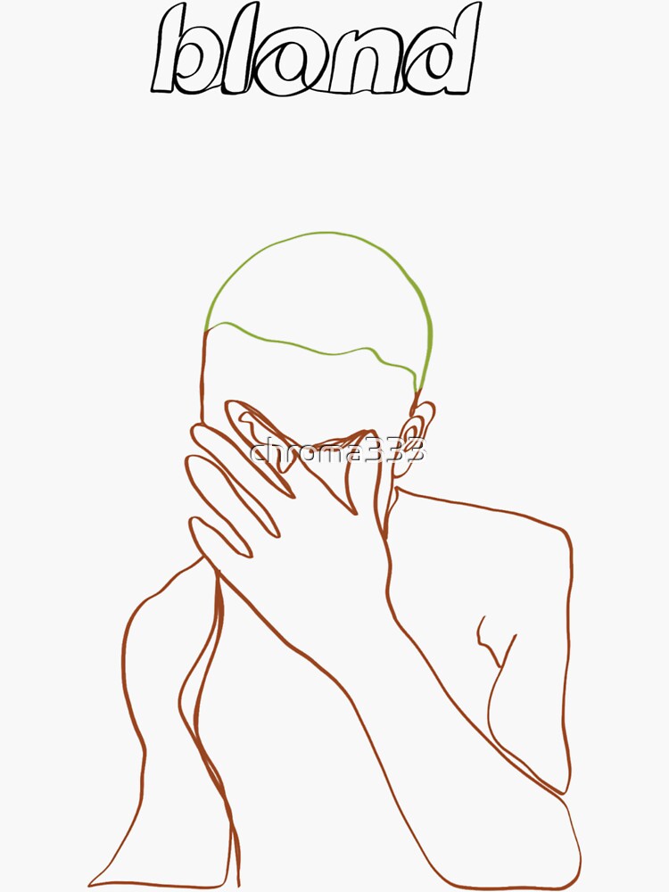 "Frank ocean blond transparent background" Sticker by jhanvicreates ...