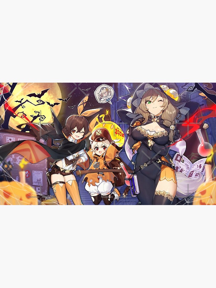 "Genshin Impact - Amber, Lisa and Klee Trick or Treat Halloween Costume ...