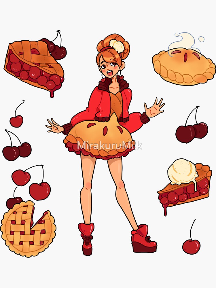 "Cherry Pie Gijinka Sticker Pack" Sticker for Sale by MirakuruMilk ...