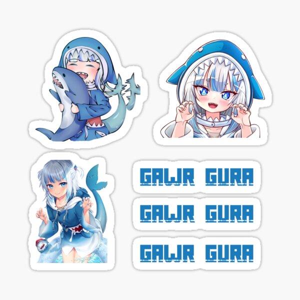 Gawr Gura Stickers | Redbubble