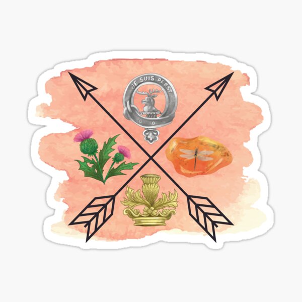 "Outlander Fraser Clan Symbols" Sticker for Sale by Kindermama | Redbubble