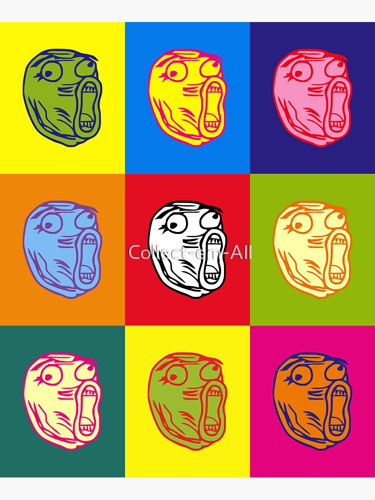 Andy Warhol Memes Funny Cat Art Pop Art Print Andy Warhol Style