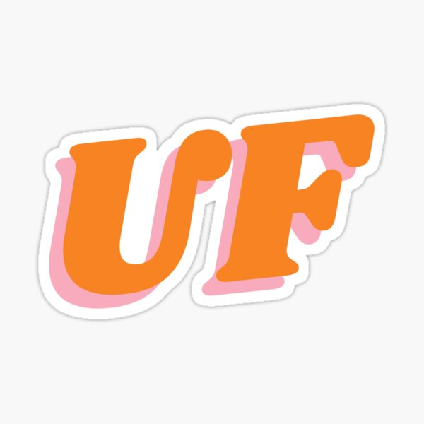 "UF Gators Letter " Sticker for Sale by foxmorgan1022 | Redbubble