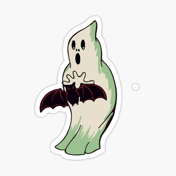 "Halloween Vintage Ghost Sticker" Sticker for Sale by EcaDesign | Redbubble