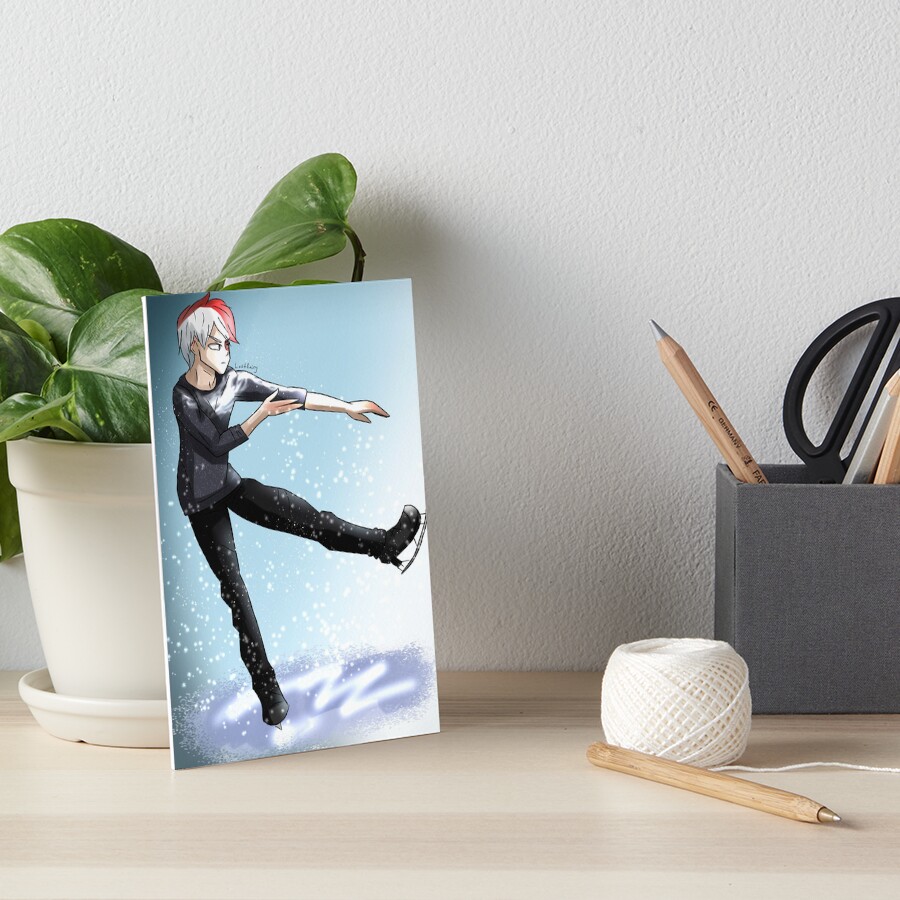 "Shoto Todoroki Skating" Art Board Print for Sale by Lostfairy | Redbubble