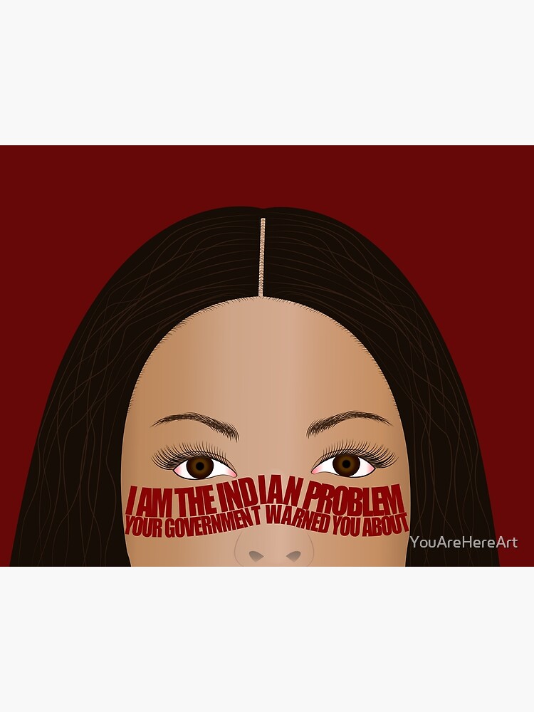 ""Indian Problem" Indigenous Protest Art" Poster by YouAreHereArt ...