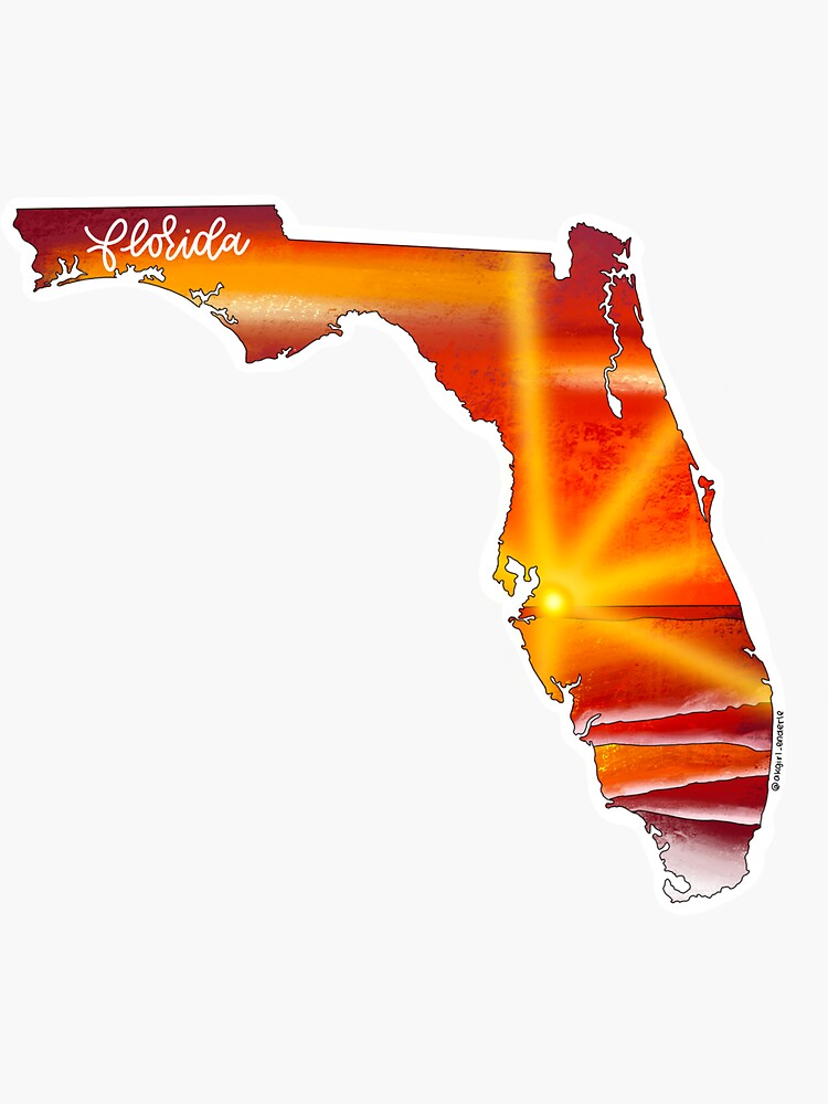 "Florida" Sticker for Sale by akgirlenderle | Redbubble