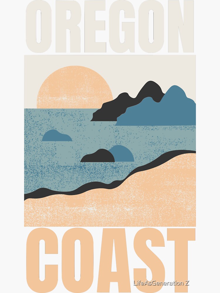 "Oregon Coast" Sticker for Sale by LifeAsGeneration Z | Redbubble