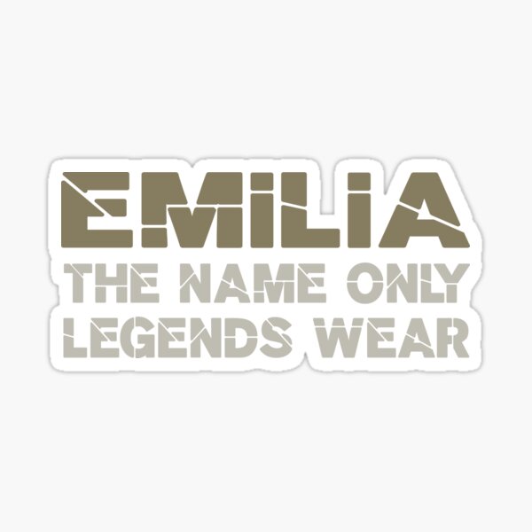 Emilia Name Stickers | Redbubble