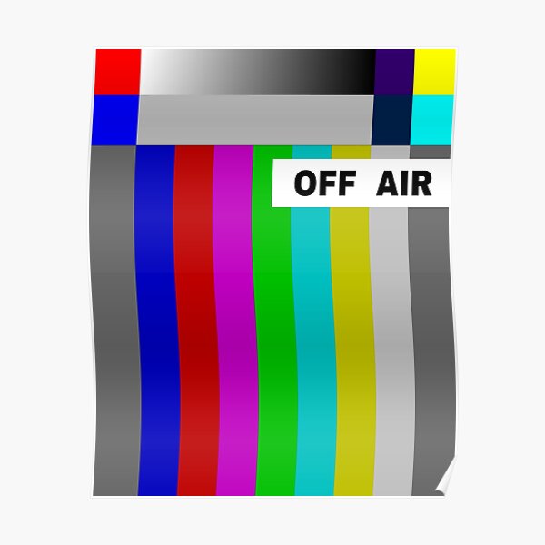 "SMPTE Standard Definition Television Color Bars Slim Fit " Poster by ...