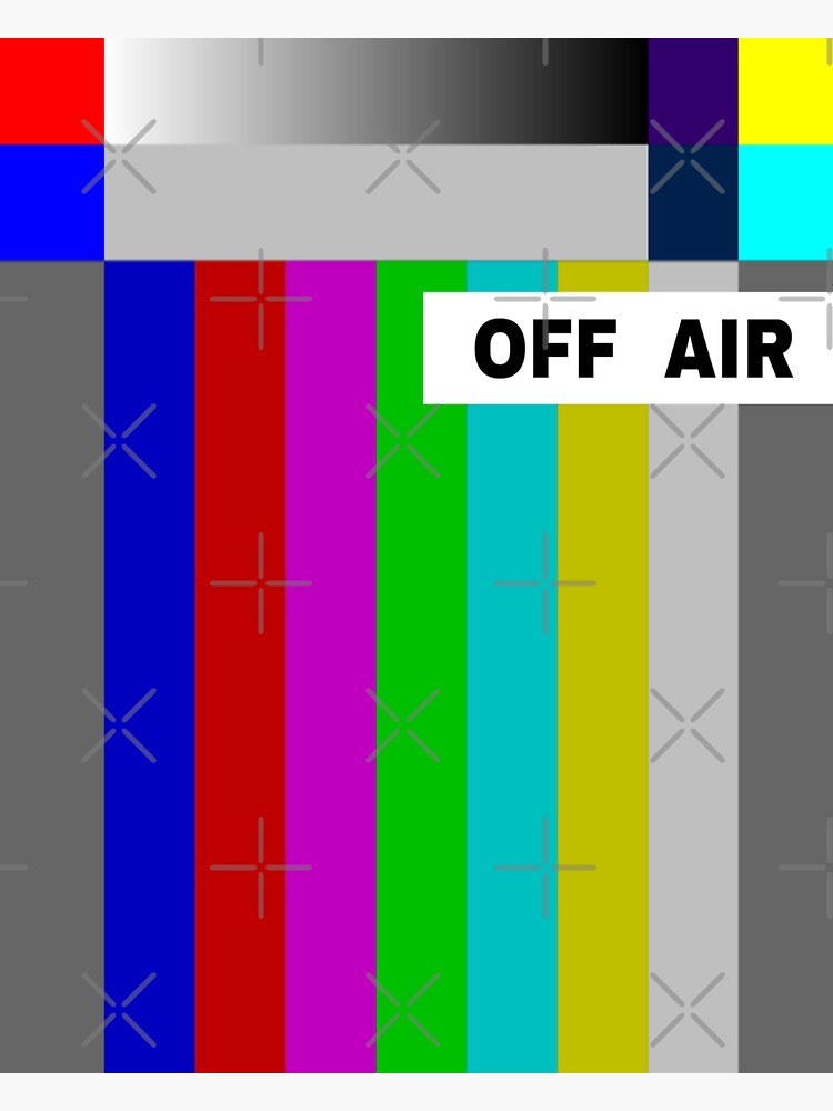 "SMPTE Standard Definition Television Color Bars Slim Fit " Sticker for ...