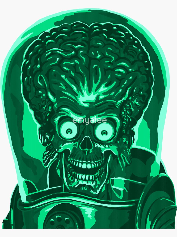 "Mars Attacks" Sticker for Sale by emyalee | Redbubble