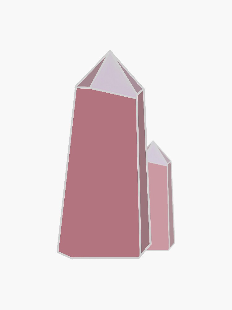 "Pink crystal sticker " Sticker for Sale by Christina1931 | Redbubble