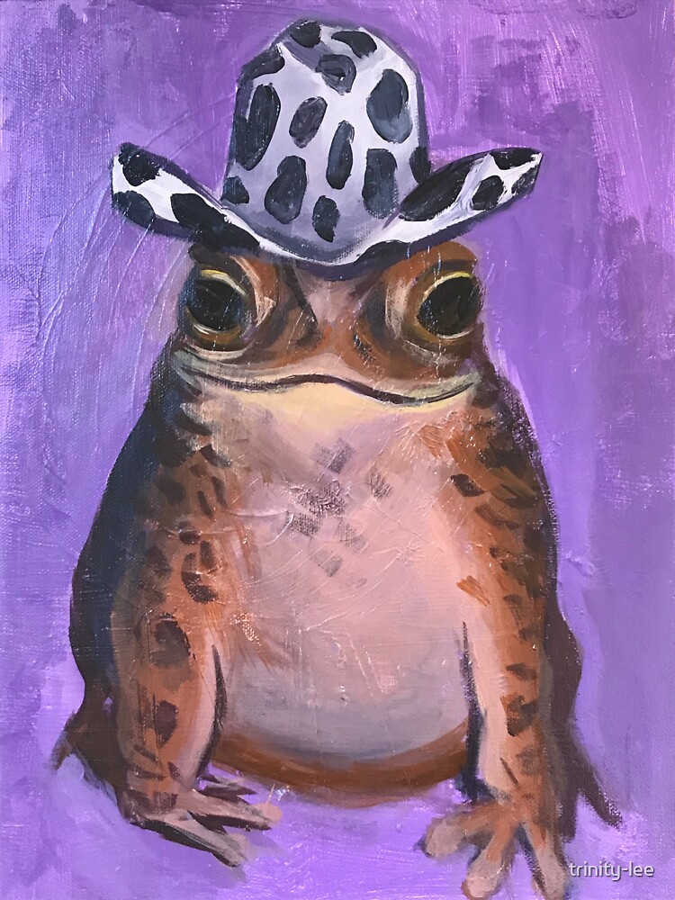 "Cowboy Toad" Sticker for Sale by trinity-lee | Redbubble