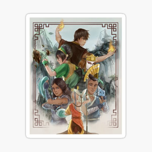 "Gaang Poster - Watercolour/Ink Style Painting" Sticker for Sale by ...