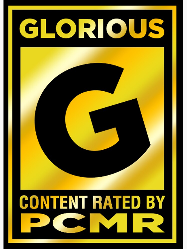 "PCMR - Glorious" Sticker for Sale by brzt | Redbubble