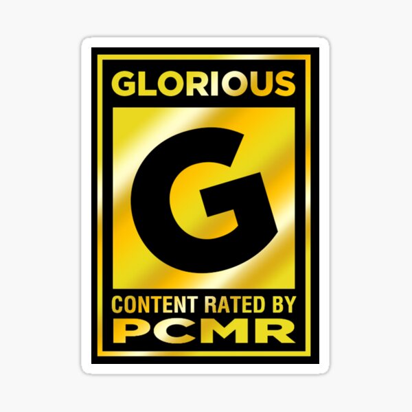 "PCMR - Glorious" Sticker for Sale by brzt | Redbubble