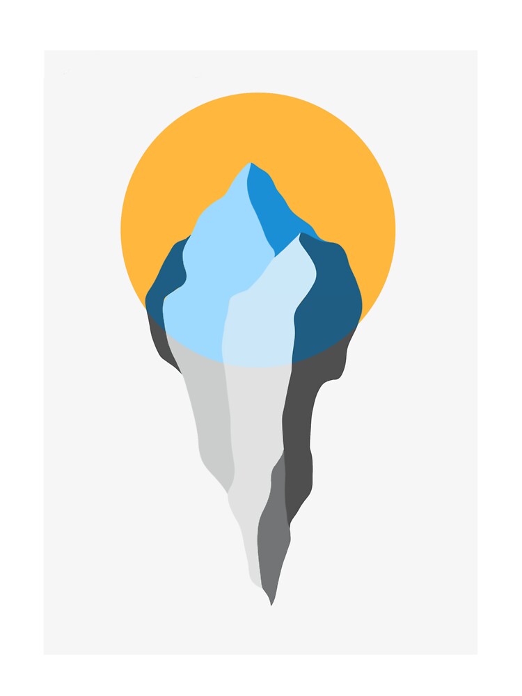 "Iceberg" Sticker by ShannaRoast | Redbubble