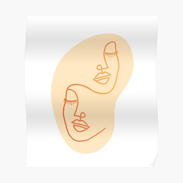 "two faces" Poster for Sale by meridythswalker | Redbubble