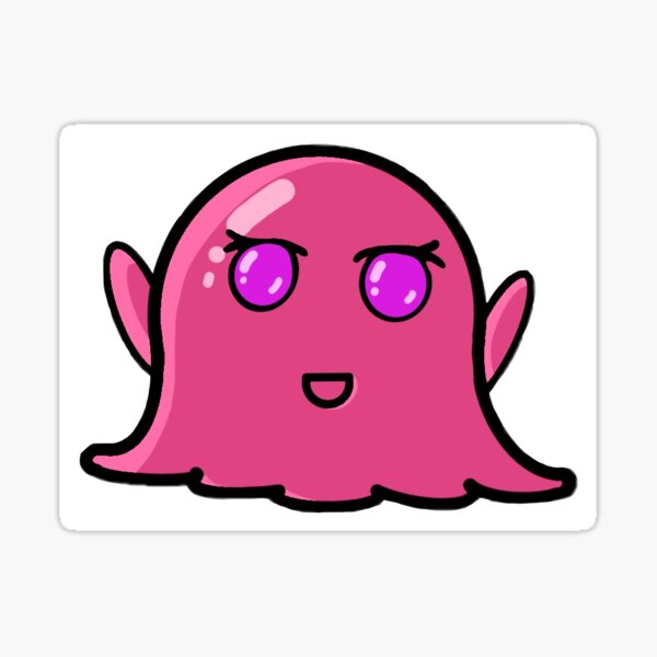 "Cute pink blob series 1" Sticker for Sale by Rinon-Akabara | Redbubble