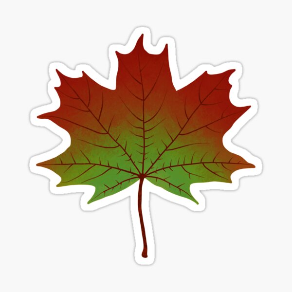 "Fall leaf" Sticker by JediMaster5 | Redbubble