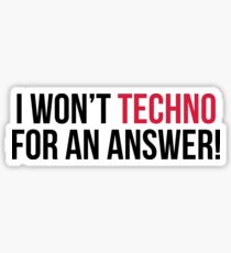 Techno: Stickers | Redbubble