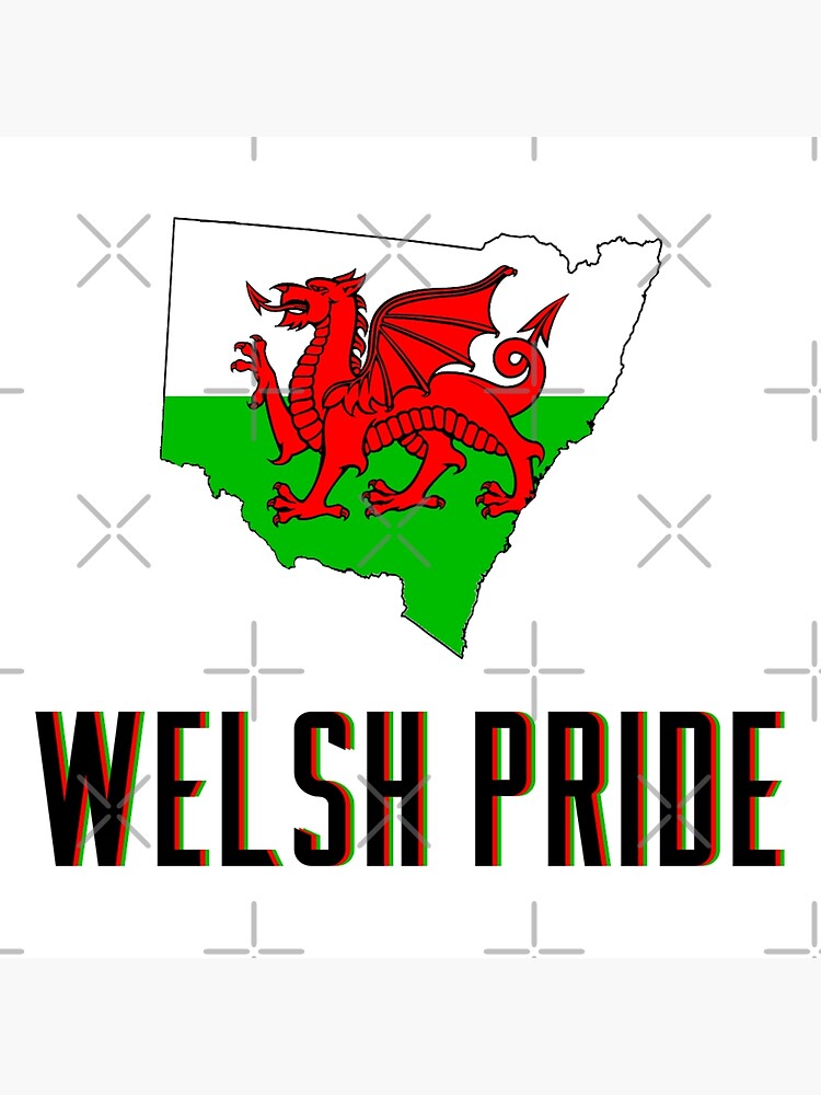 "Welsh Pride Wales Flag Country Outline " Poster by JG0024 | Redbubble