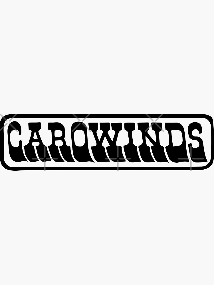 "Carowinds 1973 Black Logo " Sticker for Sale by carowindsfanson ...