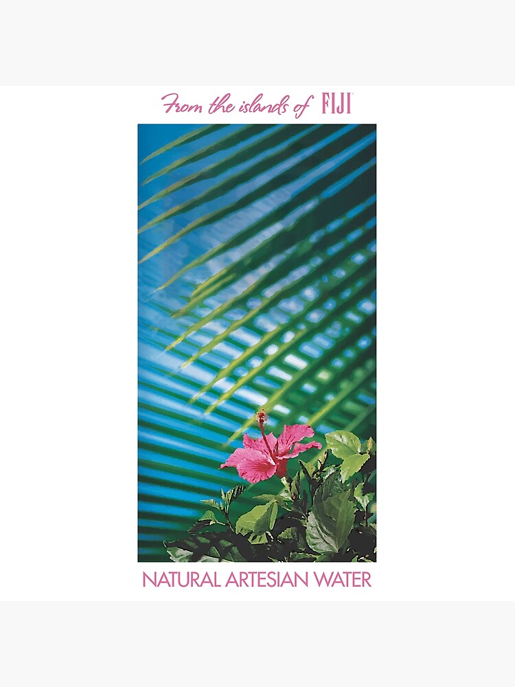 "Minimalist Fiji Water Retro Vintage Nostalgia Vaporwave Lofi" Art ...