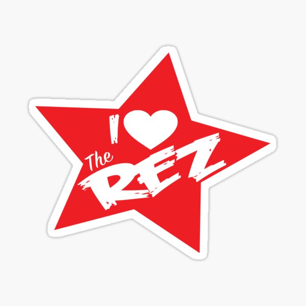 "I Luv The Rez" Sticker for Sale by Lopezcliff | Redbubble
