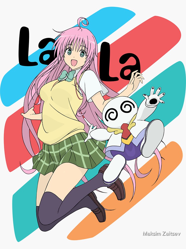 Pegatina «Lala Satalin Deviluke y Peke To-Love Ru Anime» de MaxGraphic ...